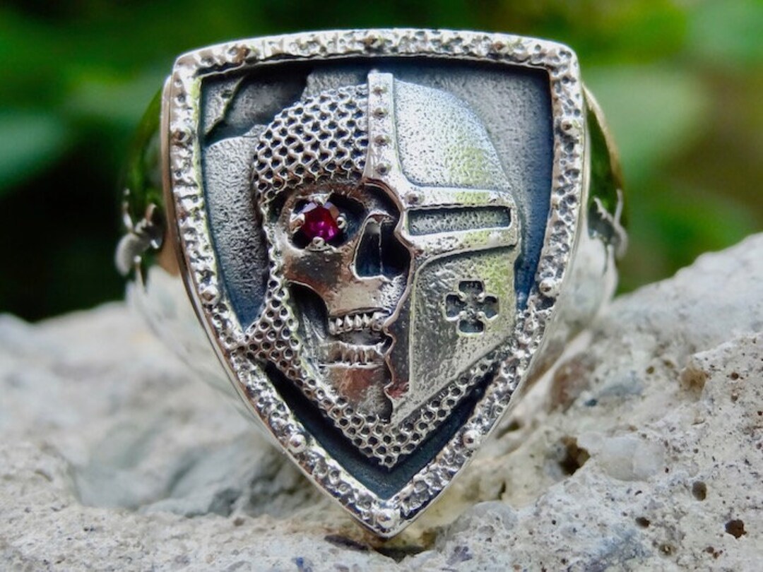 Knights Templar Ring Sterling Silver .925 HANDMADE - Etsy