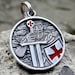 Knights Templar Pendant / Sterling Silver .925 Handmade - Etsy