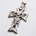 Solid Sterling Silver 925 Biker Cross Pendant Necklace Handmade - Etsy