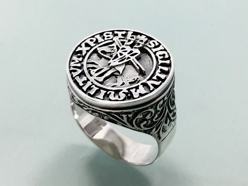 Knights Templar Ring Silver 925 Masonic / Tempelritter | Etsy