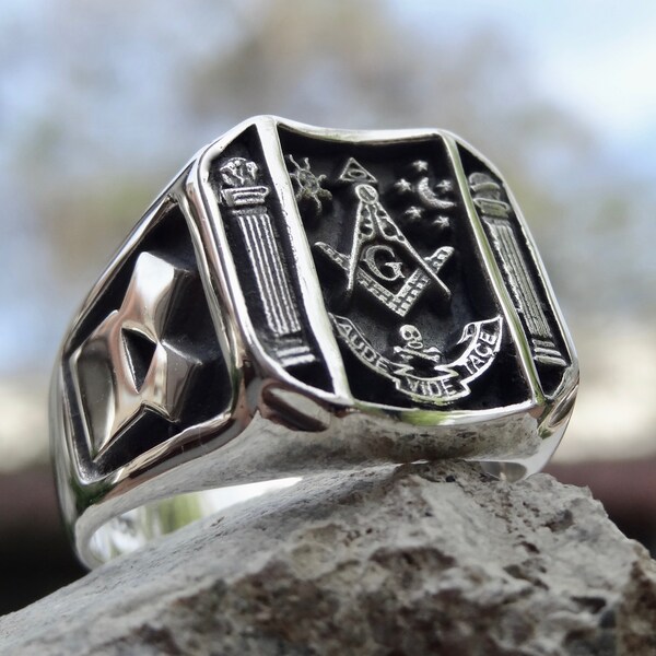 Masonic Ring - Etsy