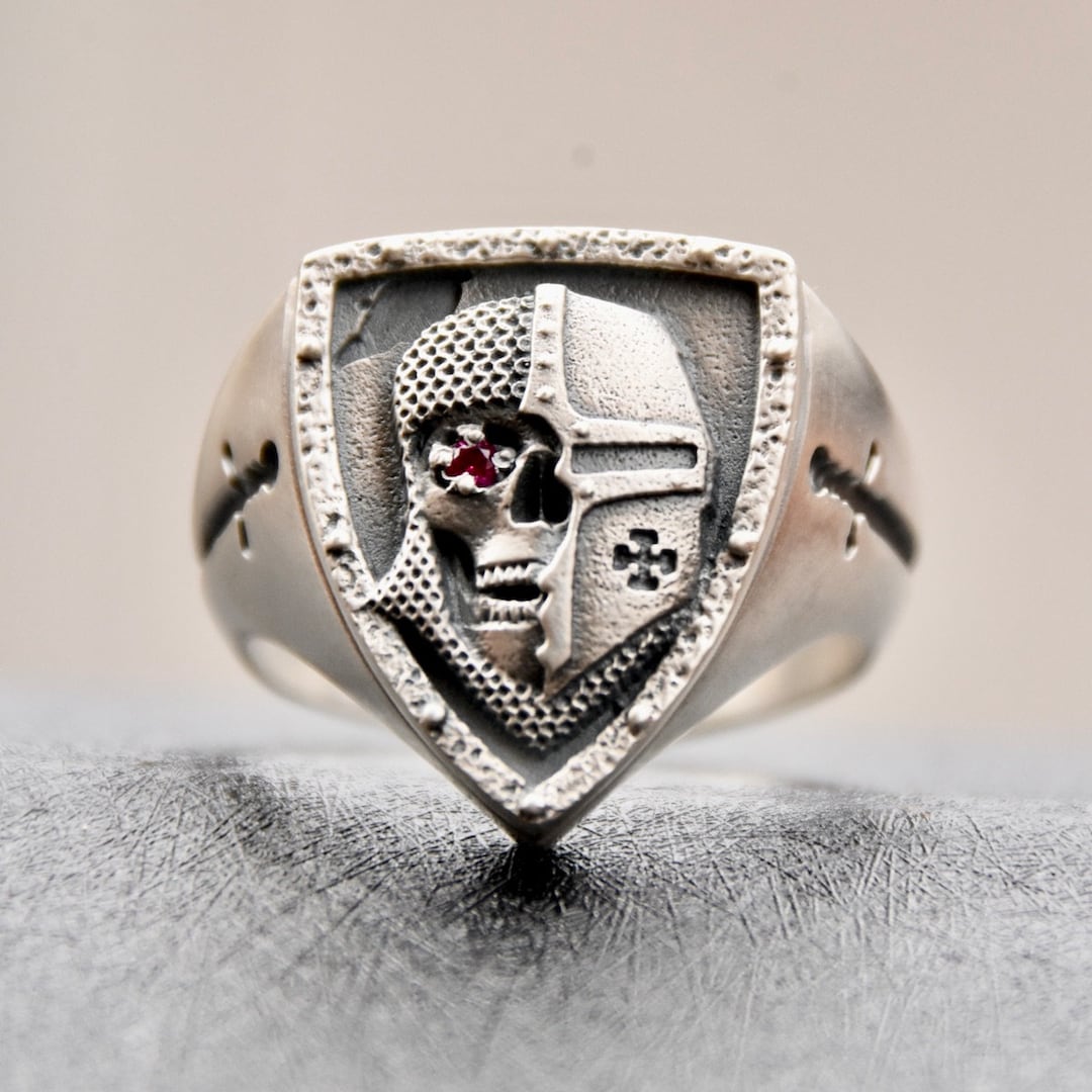 Knights Templar Ring Sterling Silver .925 HANDMADE - Etsy