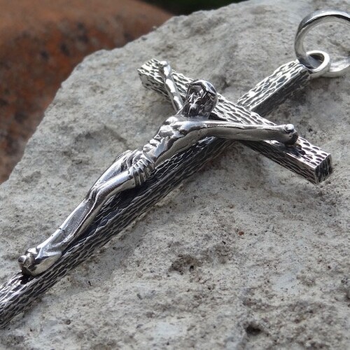 Extra Large Sterling Silver Cross Pendant Large Cross - Etsy Canada
