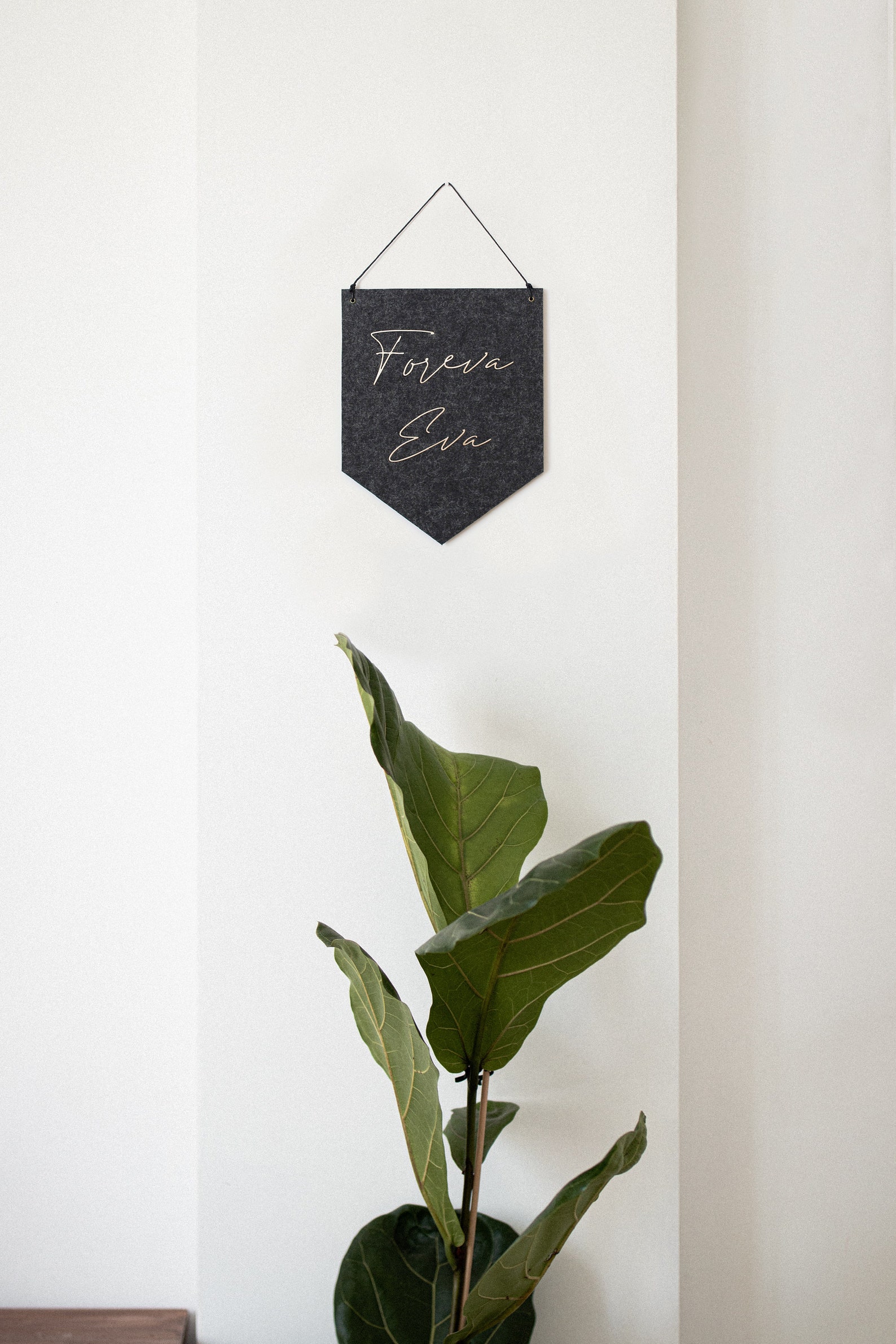Foreva Eva // Banner de fieltro de pared. Bandera del banderín ...
