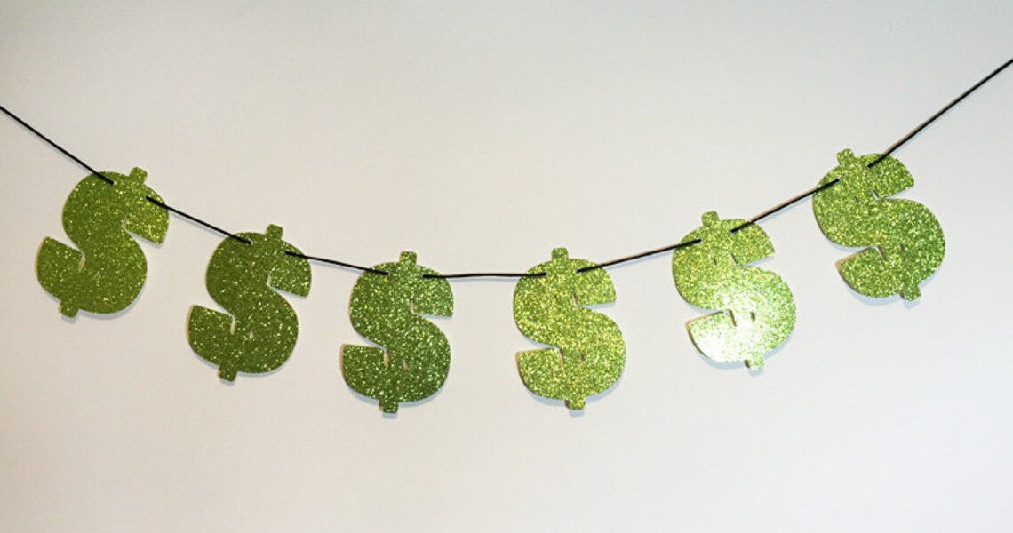 CASH MONEY BANNER Glitter Banner Glitter Sign Wall Decor - Etsy