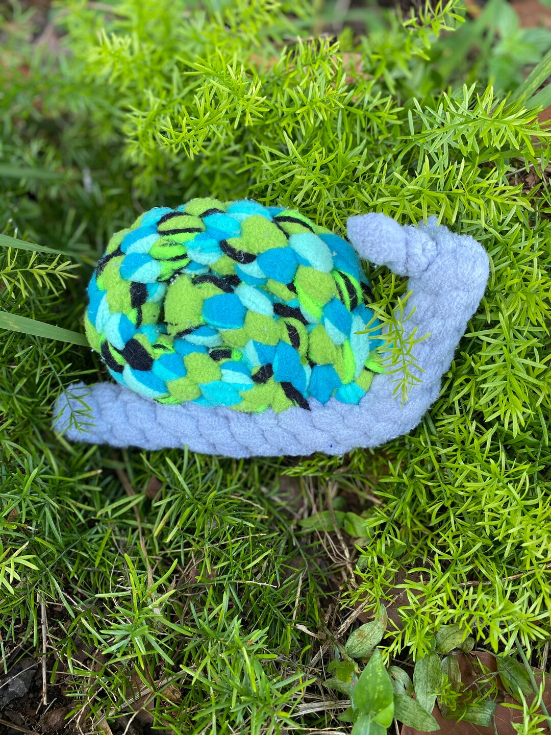 Turquoise and Green Snail - Etsy