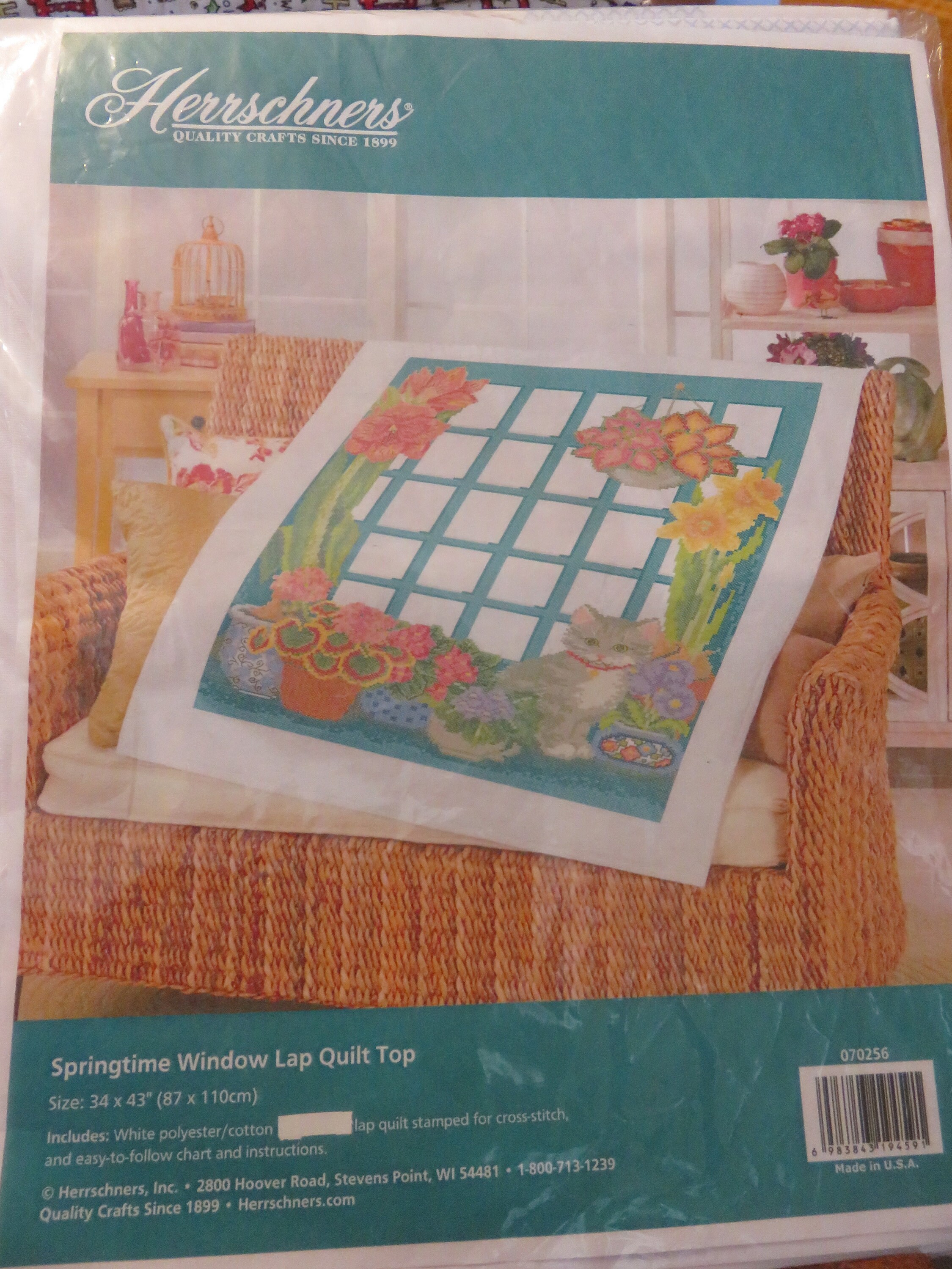 Stamped Cross Stitch Lap Quilts