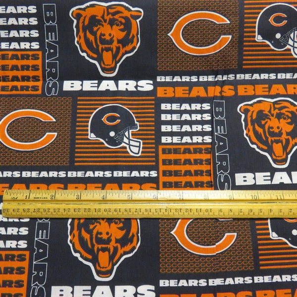 Chicago Bears Fabric - Etsy
