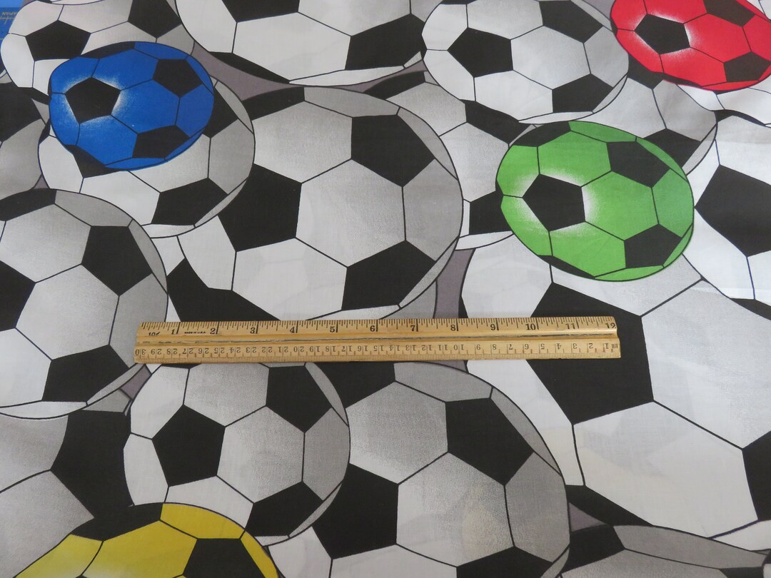 Soccer Balls Cotton Fabric Foust Textiles by the Yard 56 Wide - Etsy