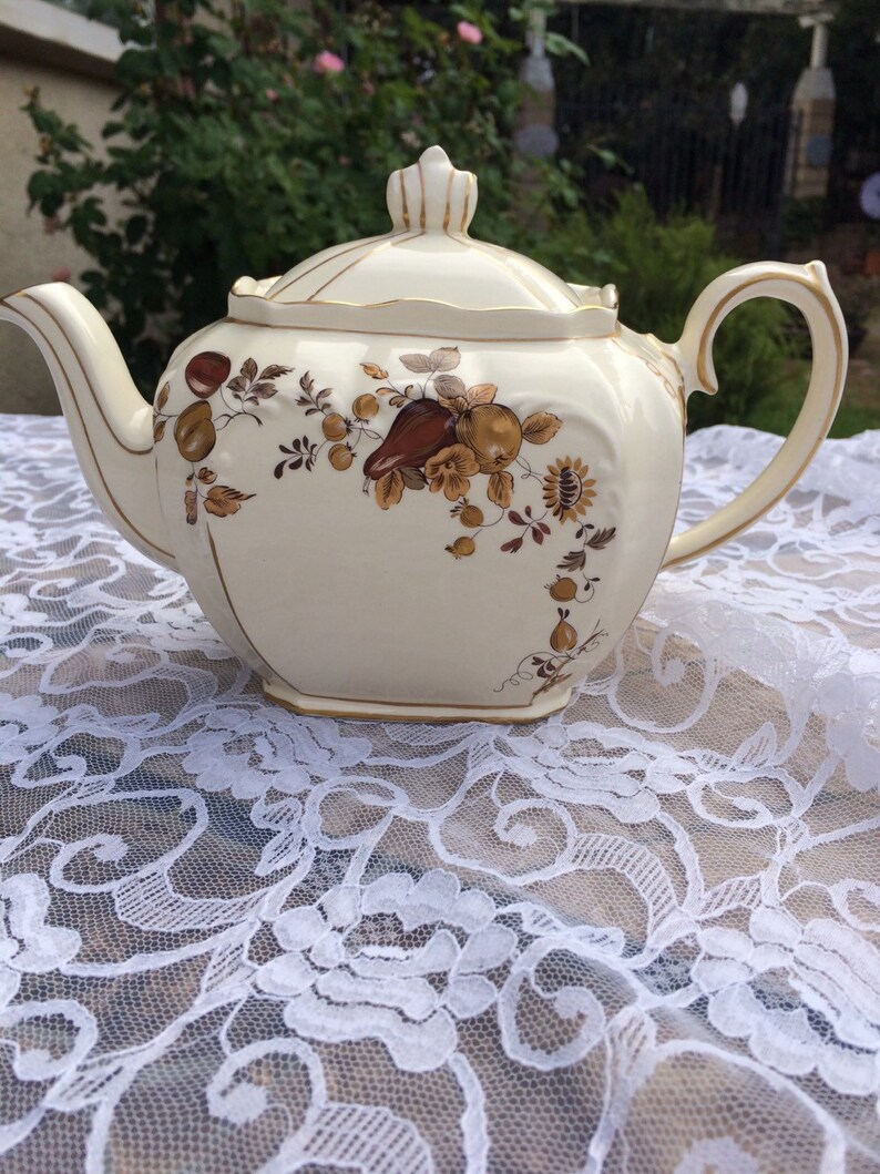 Sadler Fall Rectangular Teapot Unique - Etsy