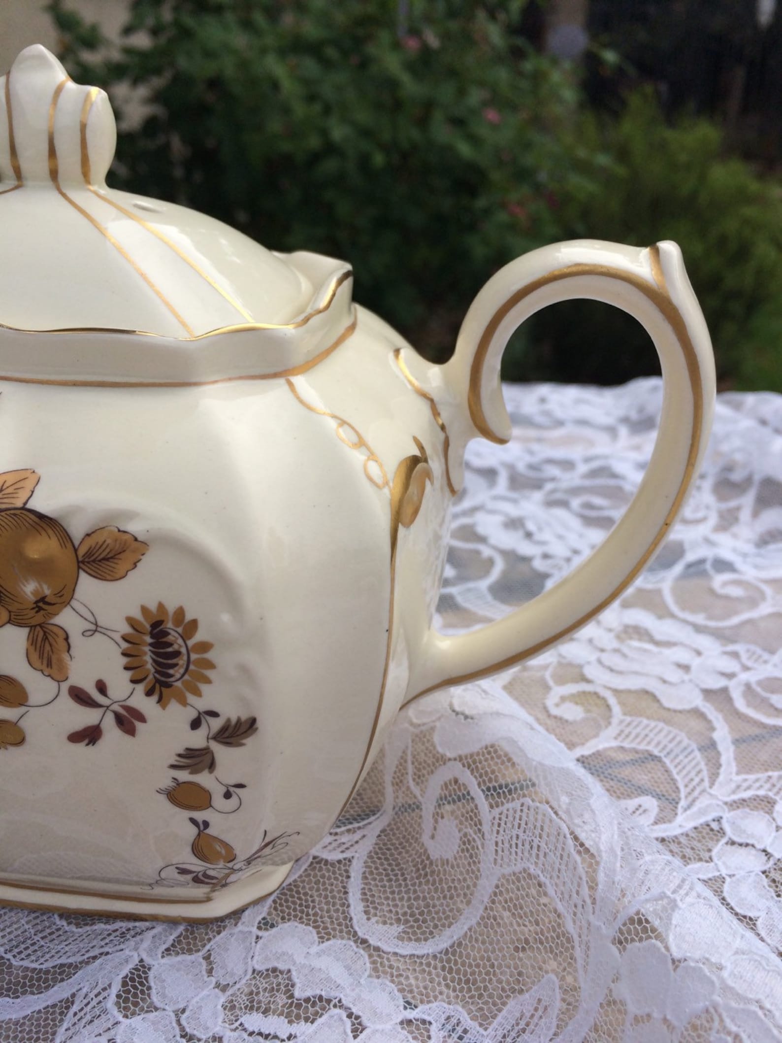 Sadler Fall Rectangular Teapot Unique - Etsy
