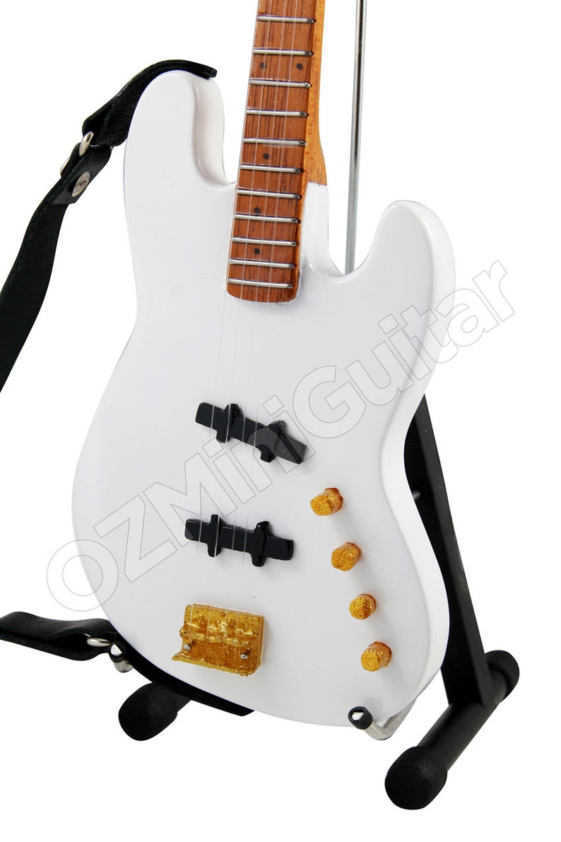 Miniature Bass Guitar White - Etsy
