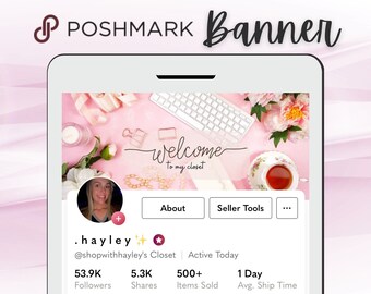 Poshmark Closet Banner, Welcome to My Closet, Poshmark Signs, Poshmark ...