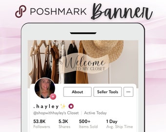 Poshmark Closet Banner, Welcome to My Closet, Poshmark Signs, Poshmark ...