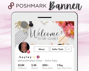 Poshmark Closet Banner, Welcome to My Closet, Poshmark Signs, Poshmark ...