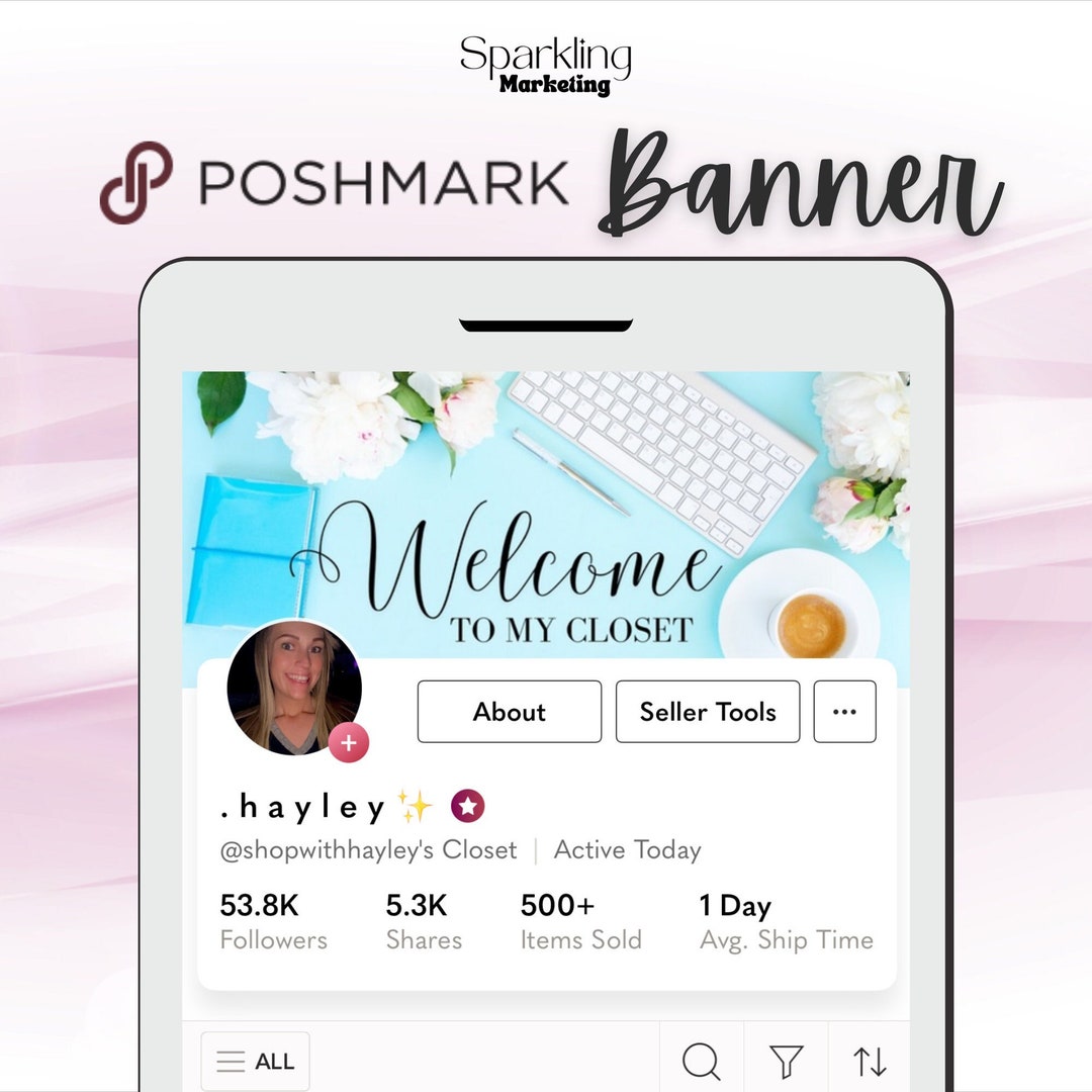 Poshmark Banner, Welcome to My Closet, Digital Download // Poshmark ...