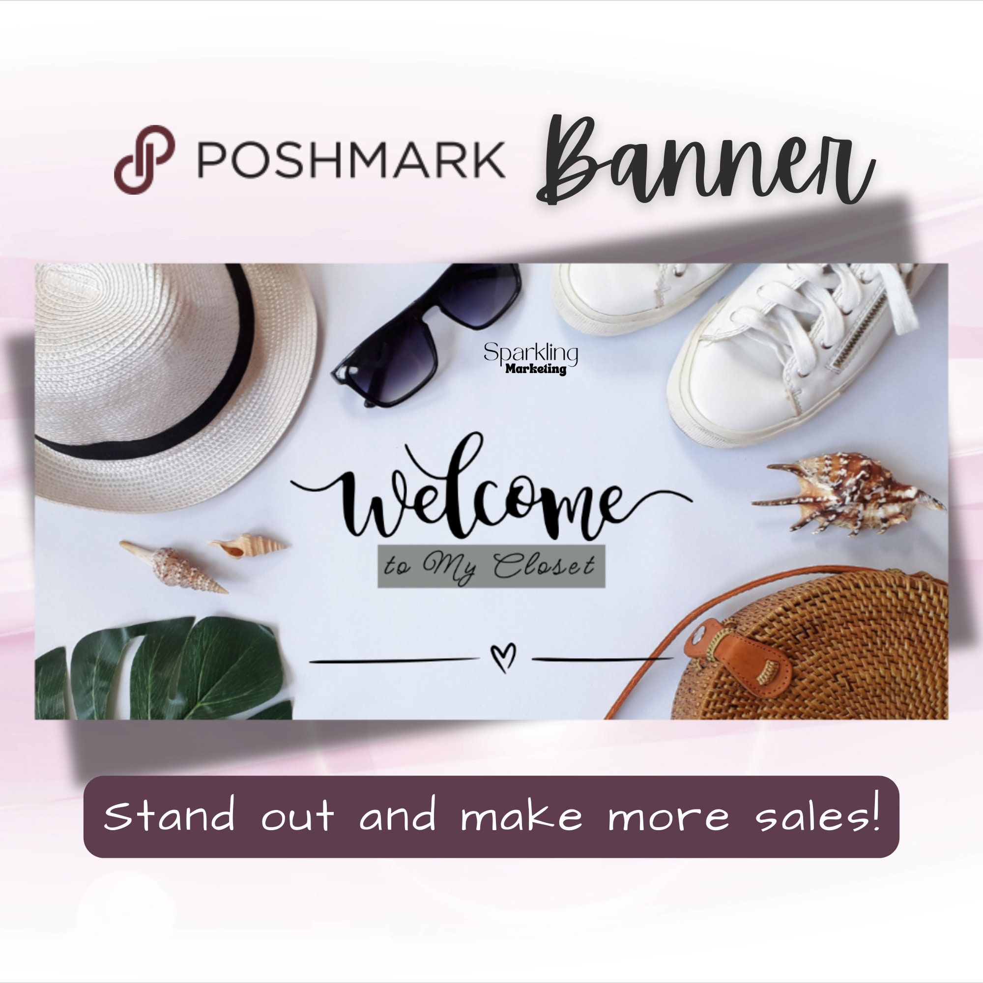 Poshmark Banner, Welcome to My Closet, Digital Download // Poshmark ...
