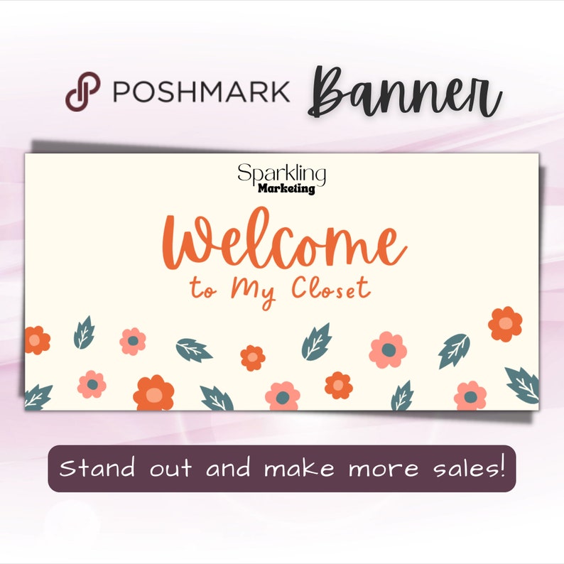 Poshmark Banner, Welcome to My Closet, Digital Download // Poshmark ...