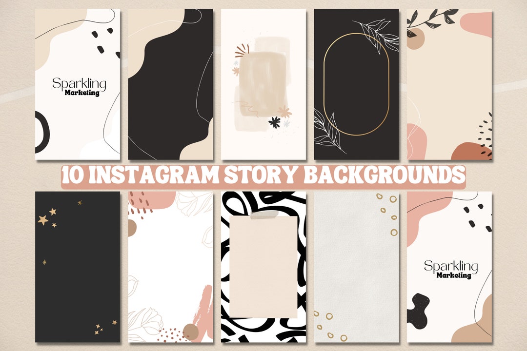 Instagram Story Backgrounds Boho Beige Mood // Instagram - Etsy