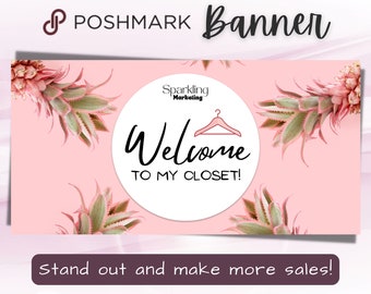 Poshmark Closet Banner, Welcome to My Closet, Poshmark Signs, Poshmark ...