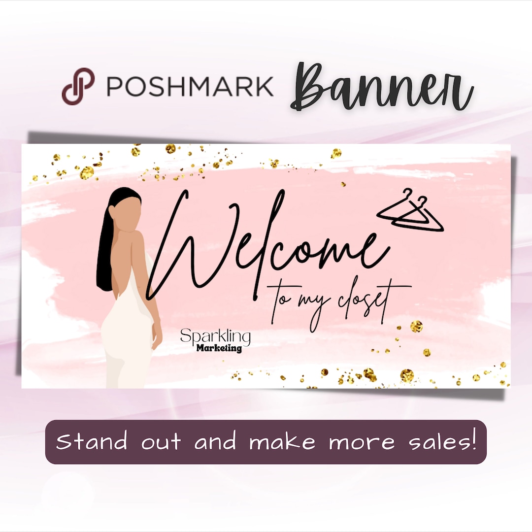 Poshmark Closet Banner, Instant Digital Download // Poshmark Seller ...