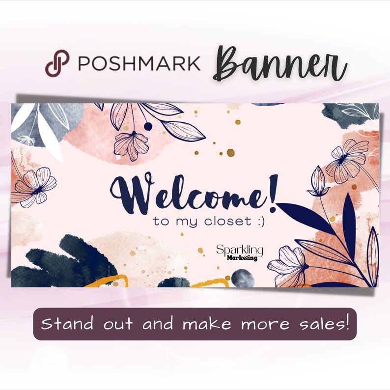Poshmark Banner, Welcome to My Closet, Digital Download // Poshmark ...