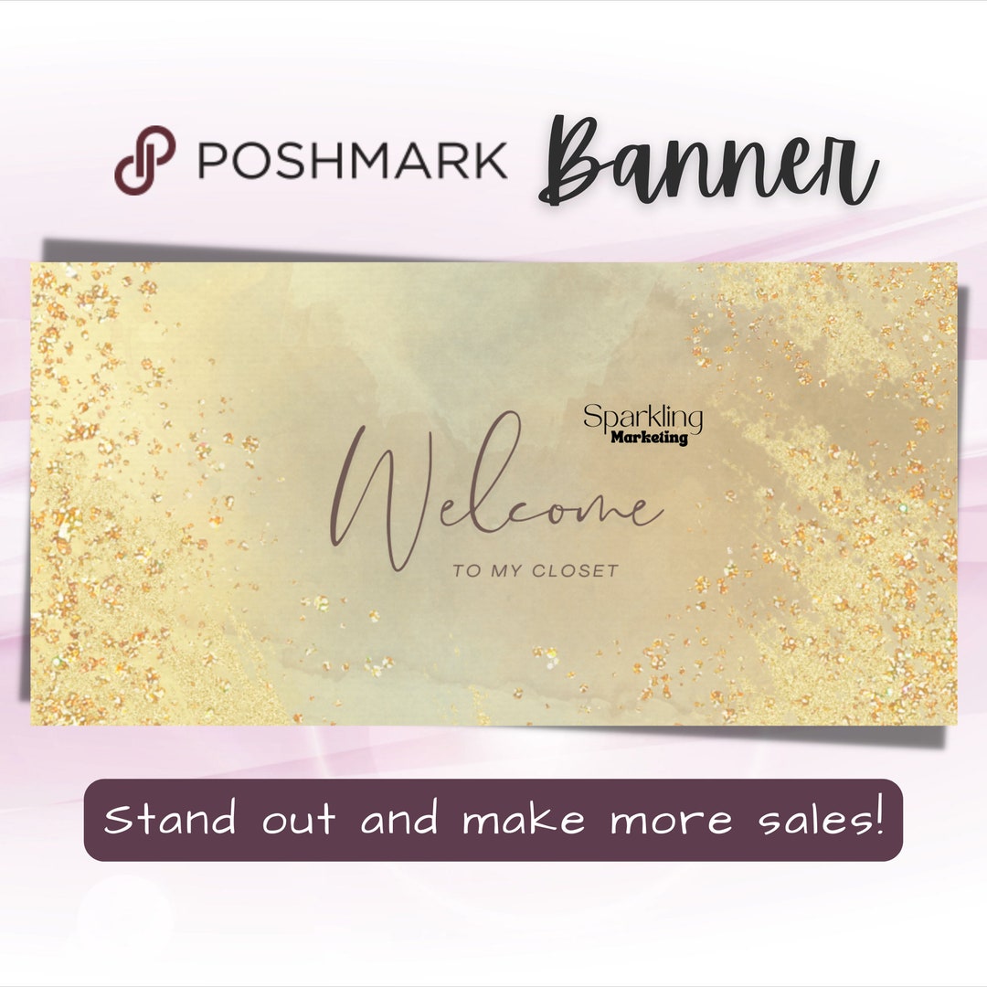 Poshmark Banner Welcome to My Closet Instant Digital - Etsy