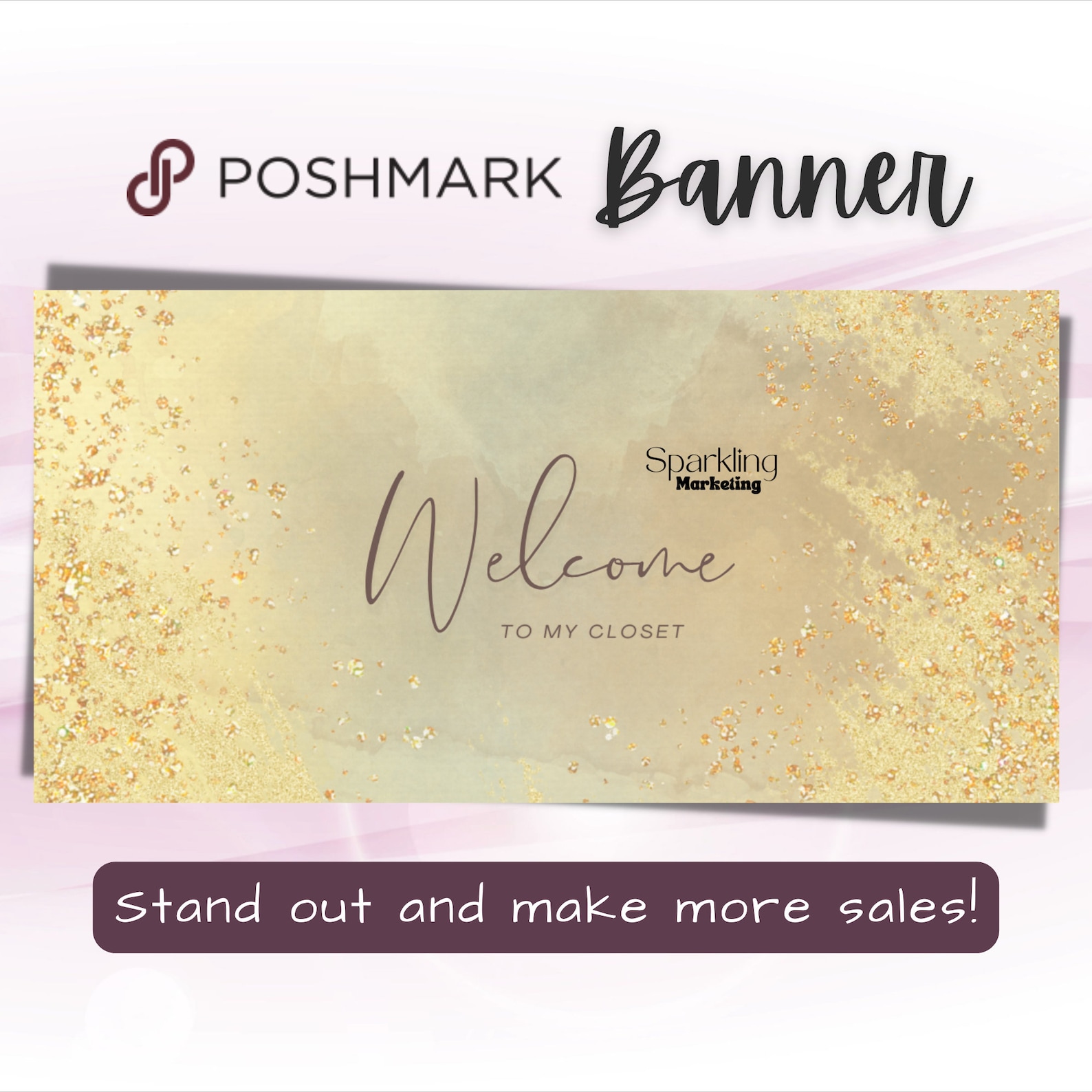 Poshmark Banner, Welcome to My Closet, Digital Download // Poshmark ...