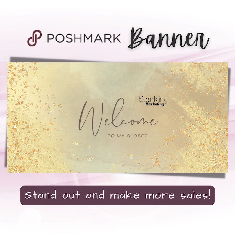 Poshmark Banner, Welcome to My Closet, Digital Download // Poshmark ...