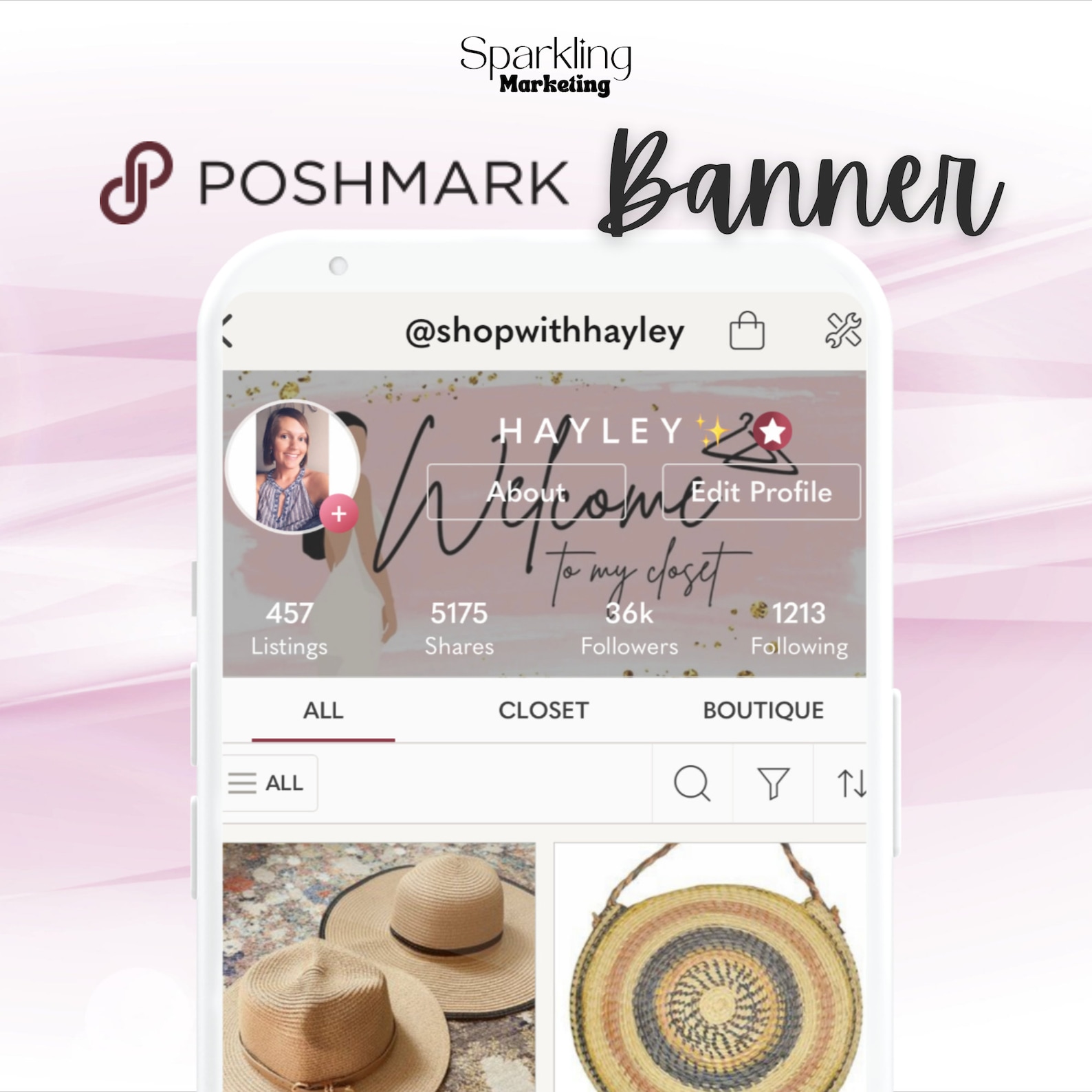 Poshmark Banner, Welcome to My Closet, Digital Download // Poshmark ...