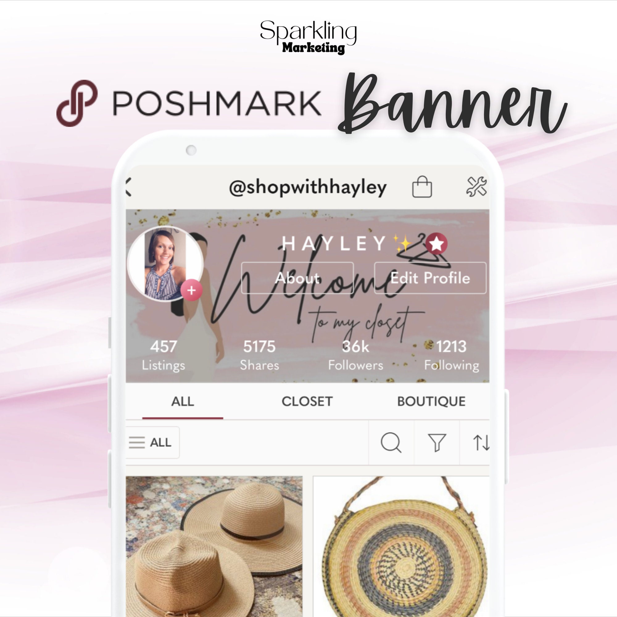 Poshmark Banner, Welcome to My Closet, Digital Download // Poshmark ...