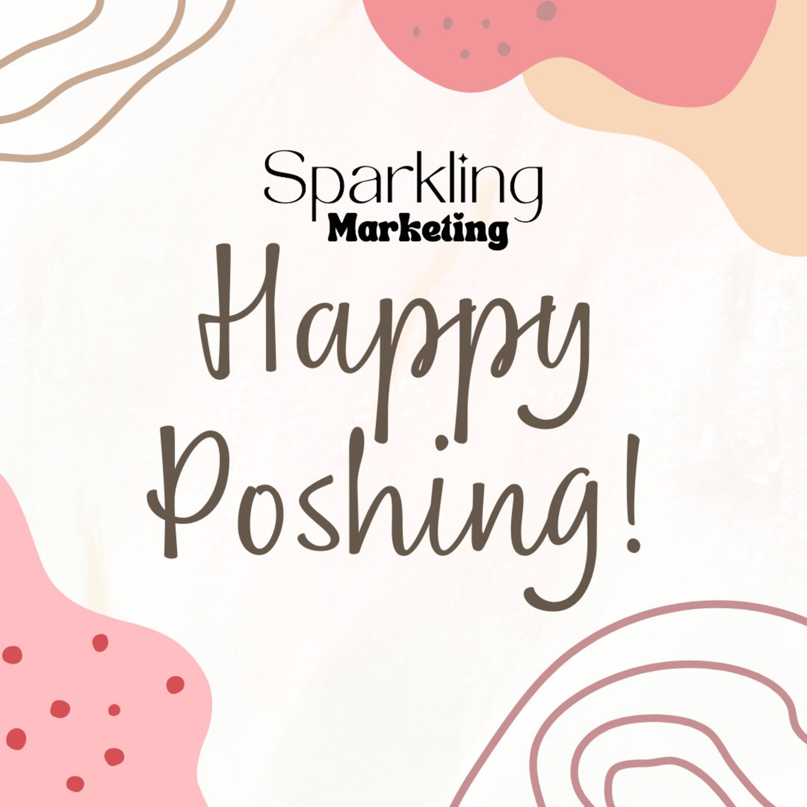 Poshmark Closet Signs Pink Beige Organic // Poshmark Closet - Etsy