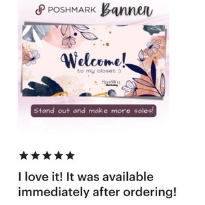 Poshmark Closet Banner, Instant Digital Download // Poshmark Seller ...