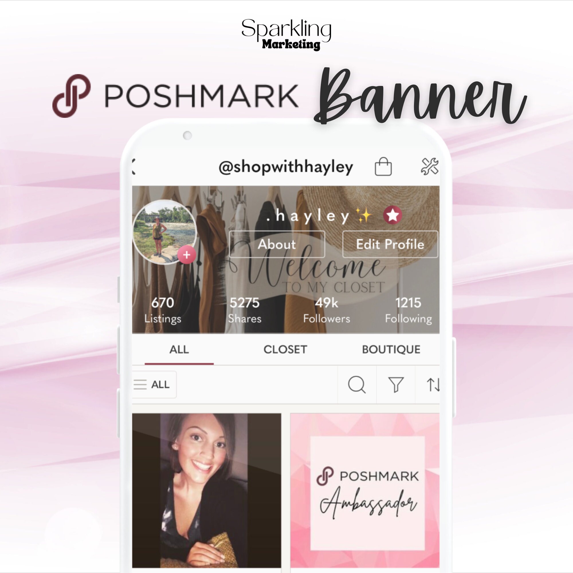 Poshmark Banner, Welcome to My Closet, Digital Download // Poshmark ...
