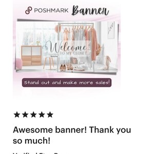 Poshmark Closet Banner, Instant Digital Download // Poshmark Seller ...