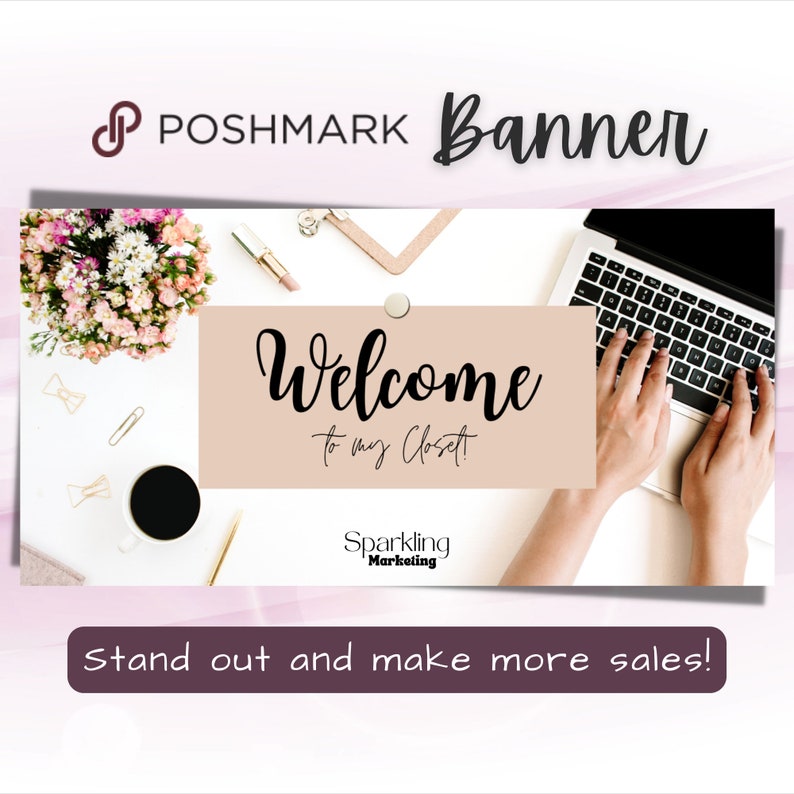 Poshmark Banner, Welcome to My Closet, Digital Download // Poshmark ...