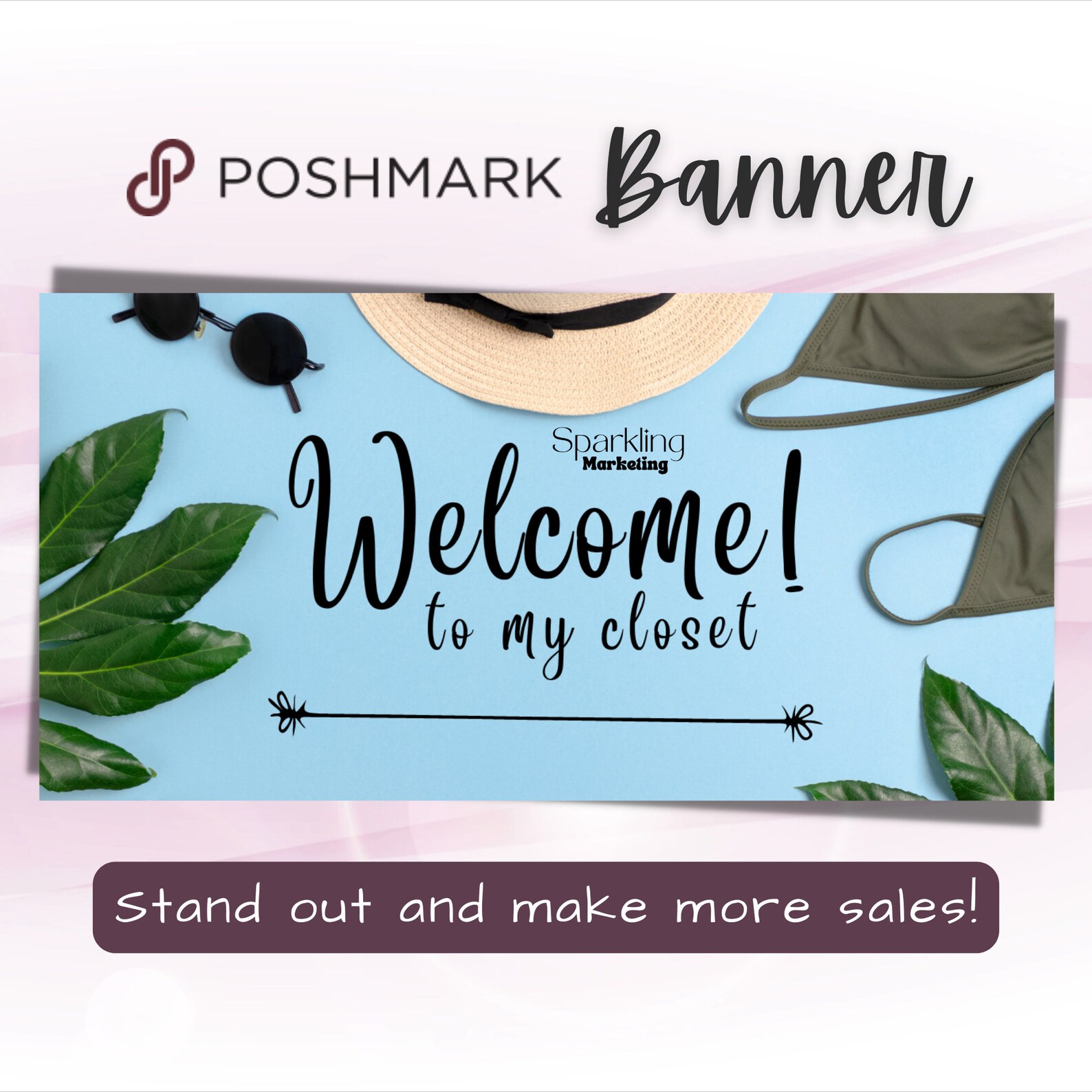 Poshmark Banner, Welcome to My Closet, Digital Download // Poshmark ...