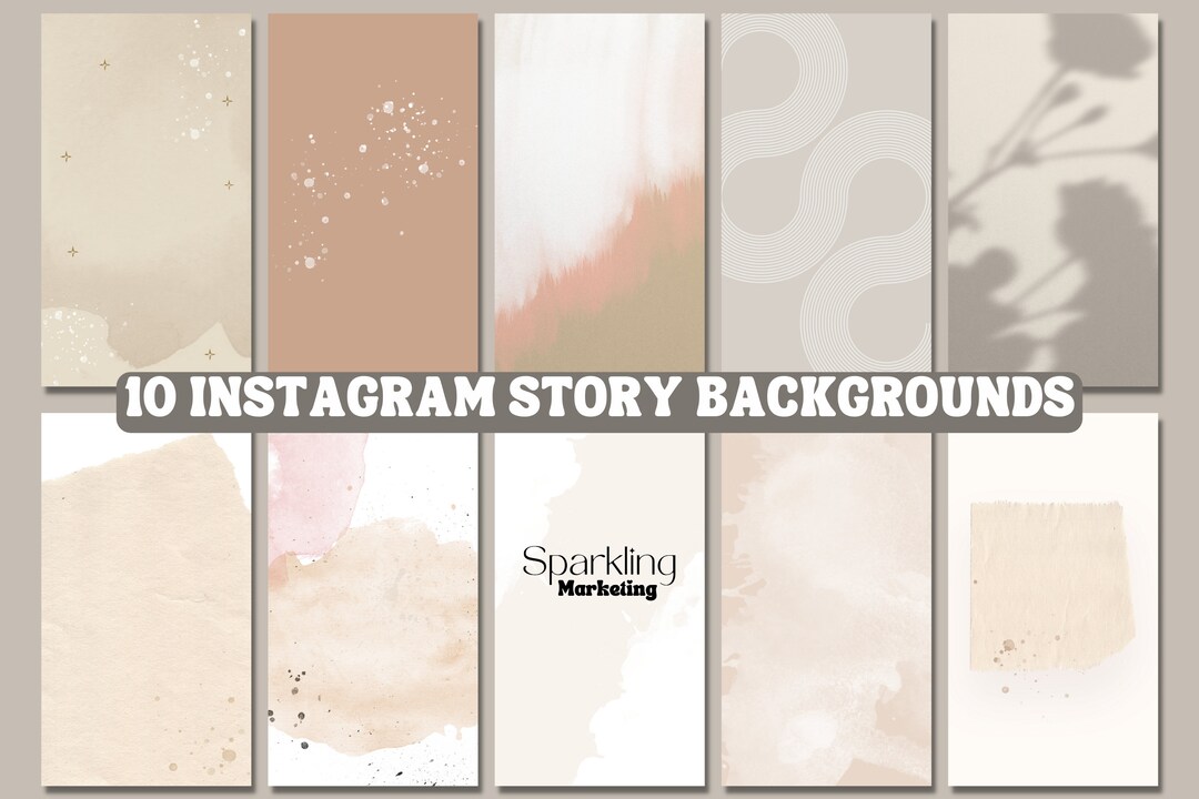 Instagram Story Backgrounds Airy Feminine Minimalist Mixed - Etsy