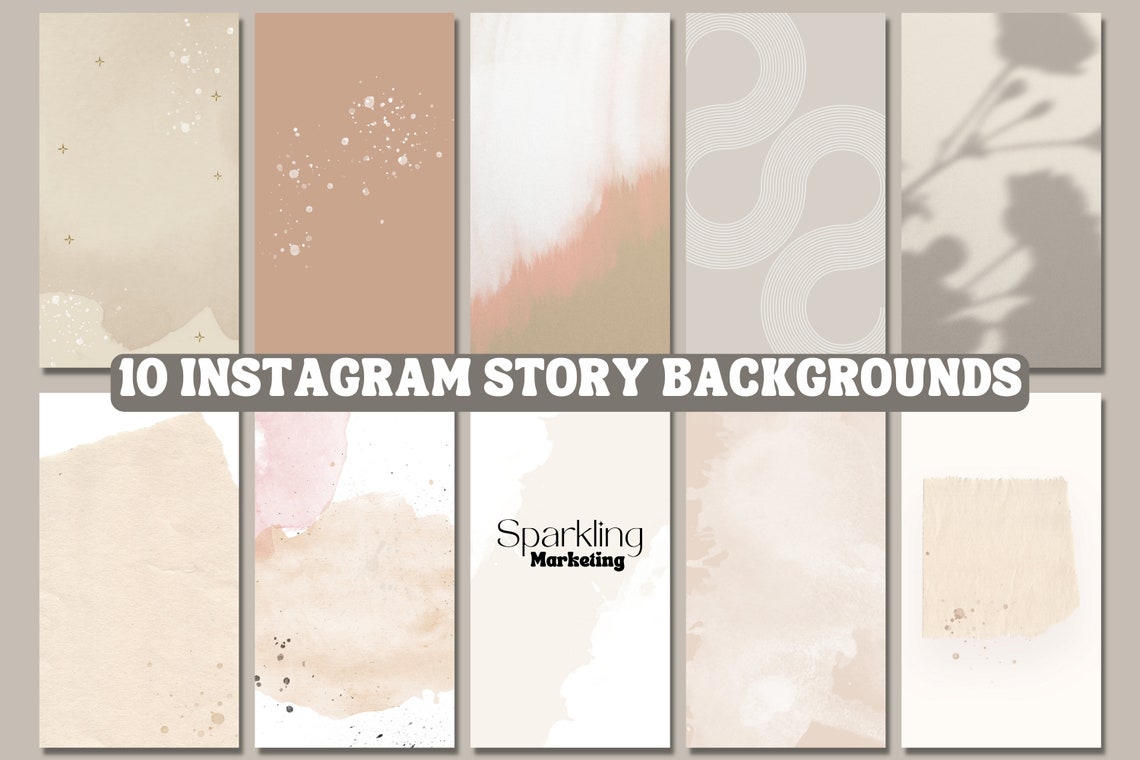 Instagram Story Backgrounds Airy Feminine Minimalist Mixed - Etsy