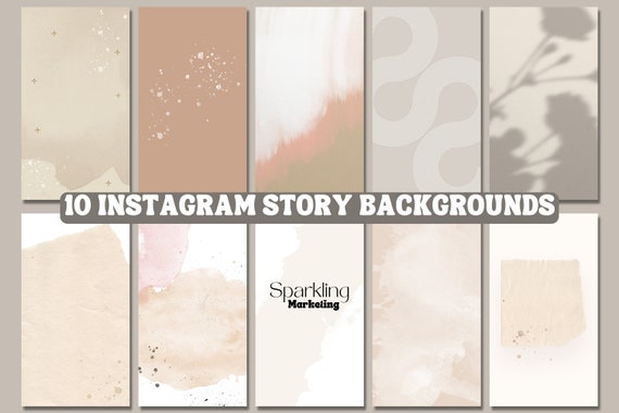 Instagram Story Backgrounds Airy Feminine Minimalist Mixed - Etsy