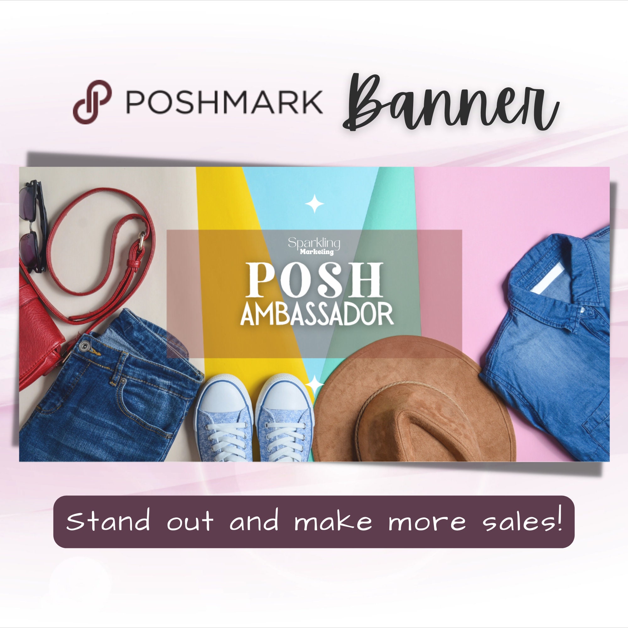 Poshmark Banner, Posh Ambassador, Instant Digital Download // Poshmark ...