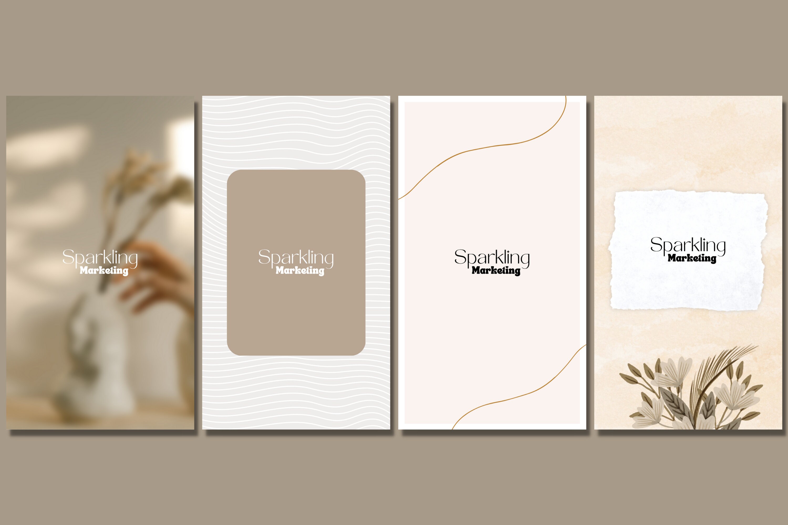 Instagram Story Backgrounds, Floral Feminine // Instagram Template, IG ...