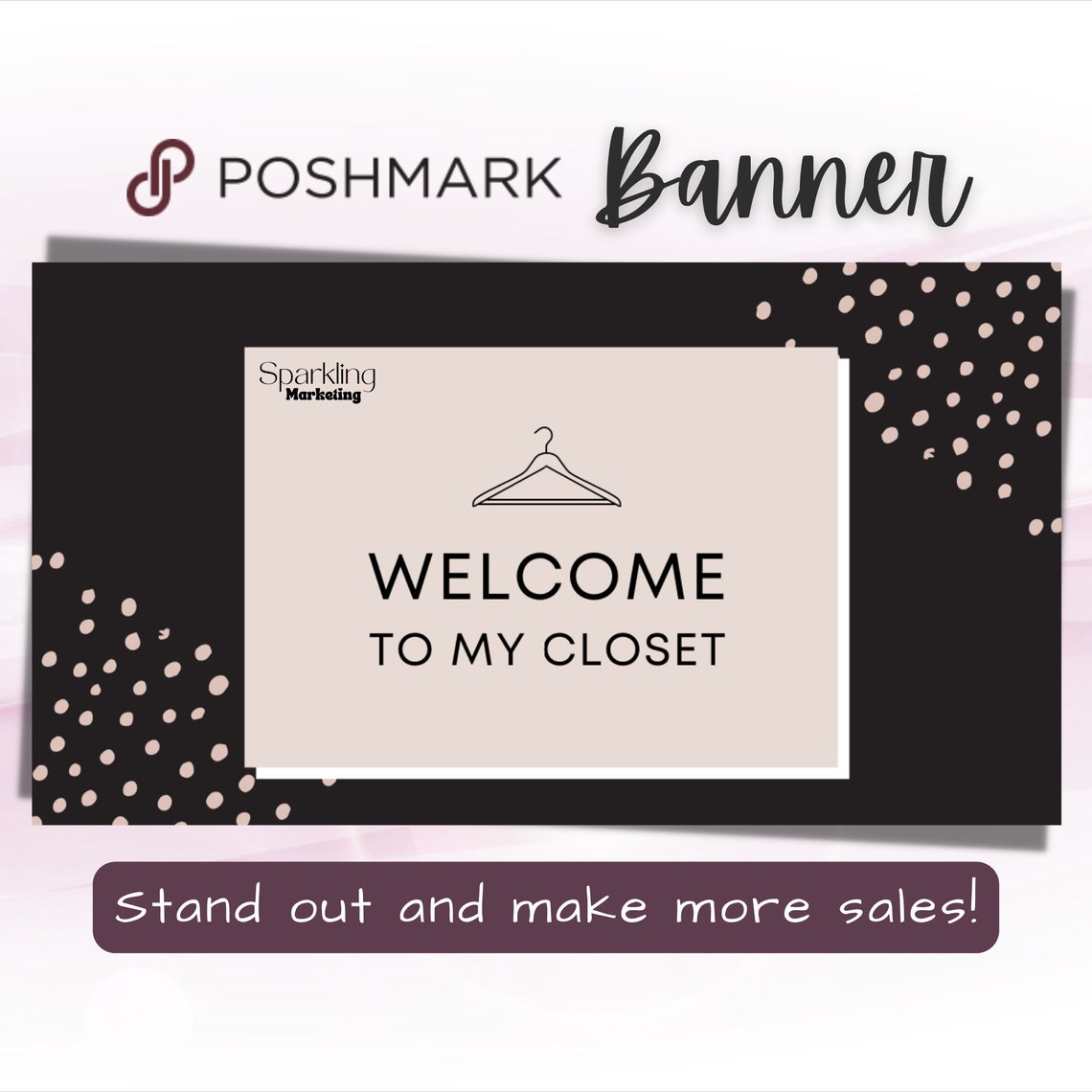 Poshmark Closet Banner, Instant Digital Download // Poshmark Seller ...