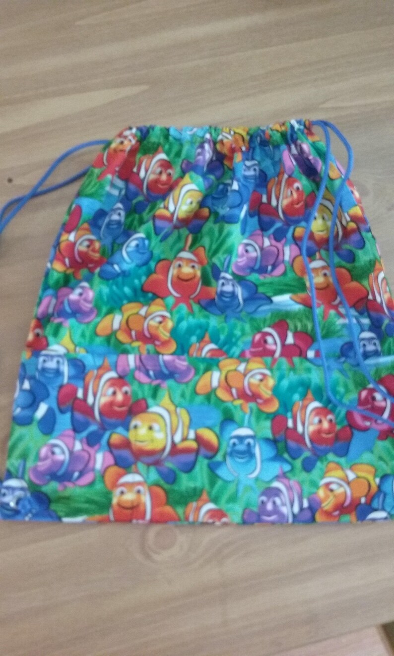 Rainbow Clown Fish String Backpack - Etsy