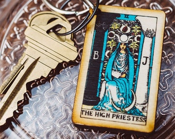 Justice Tarot Card Keychain Justice Gift Meditation Gift Justice Tarot ...