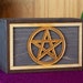 Tarot Cards Box Pentacle Stash Box Pentagram Treasure Box Pentacle Gift ...