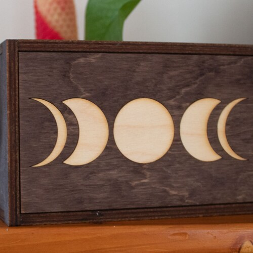 Moon Phases Crescent Moon Jewelry Box Moon Phases Celestial - Etsy