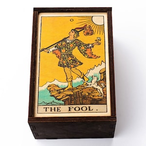 Tarot Cards Box the Fool Stash Box the Fool Tarot Treasure Box Tarot ...