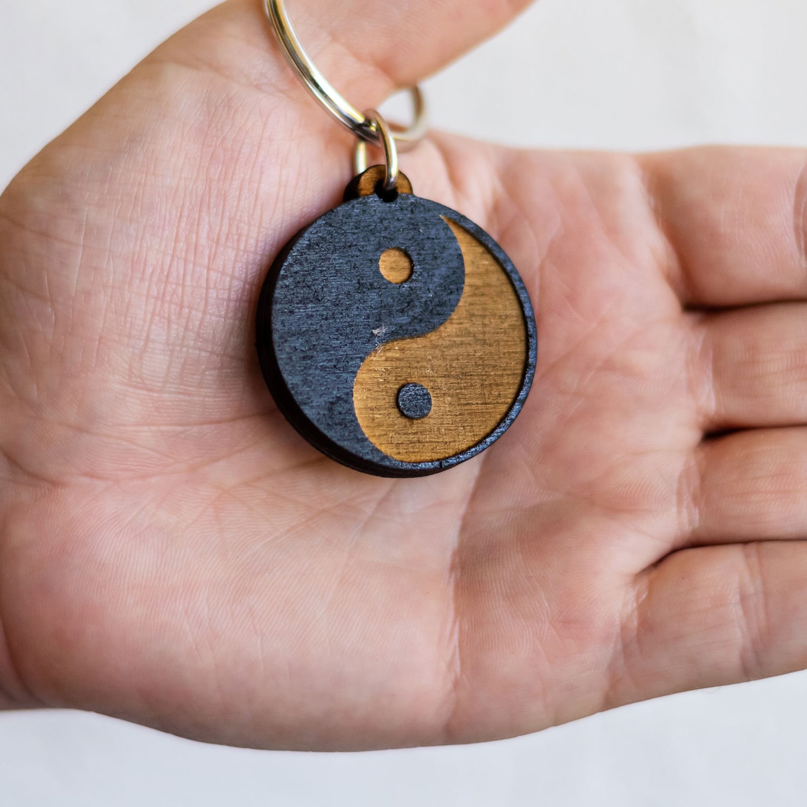 Yin Yang Keychain Mindfulness Gift Meditation Gift Yin Yang - Etsy