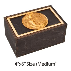 Tarot Cards Box Moon Stash Box Moon Treasure Box Moon Mindfulness Moon ...